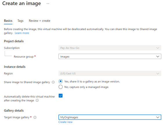 Create an Azure Shared Image Gallery and deploy VM – Hybrid IT Pro